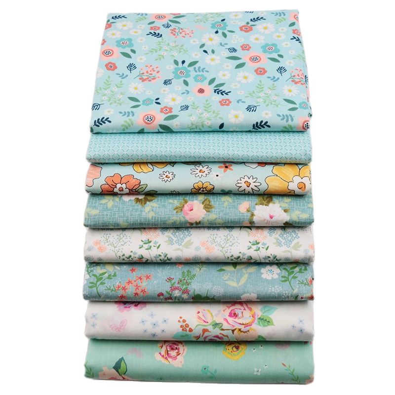 Printed Twill Cotton Patchwork Fabrics for Needlework Sewing Quilting ...