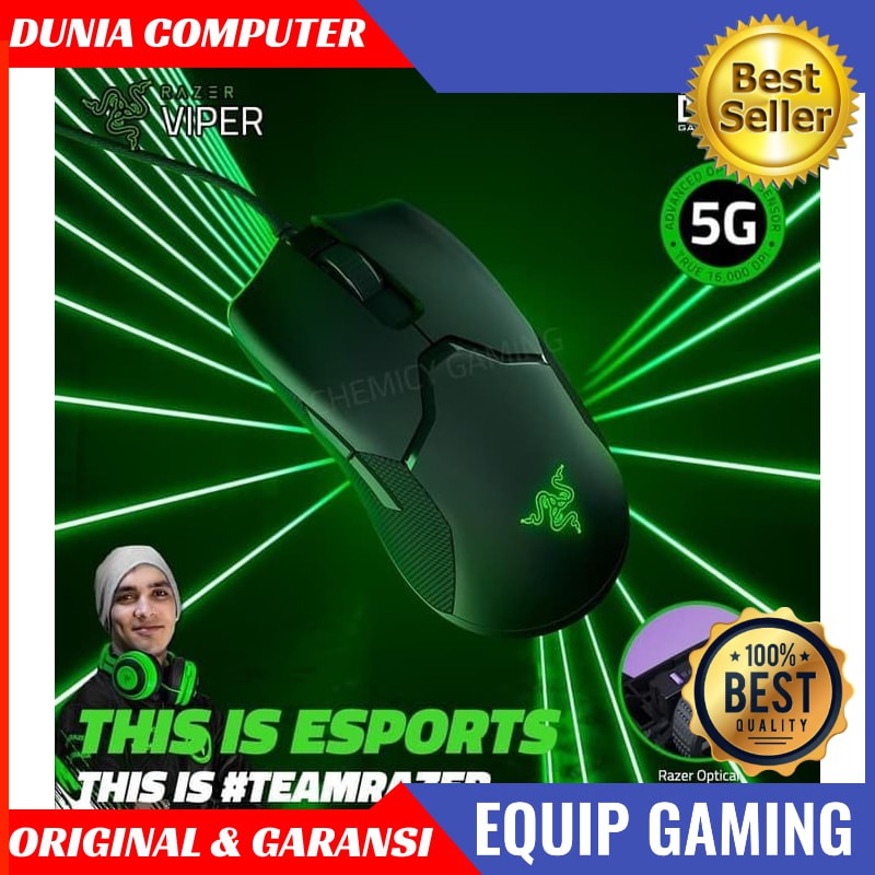 Razer Viper Ultralight Ambidextrous Wired Gaming Mouse Original ...