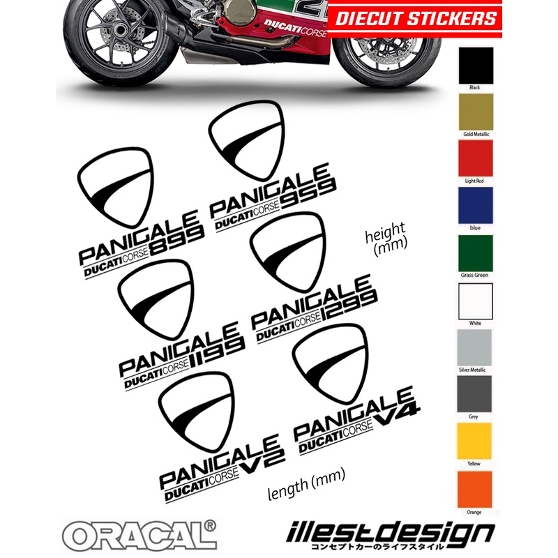 Moto Decals : ORACLE 651 Diecut Ducati Panigale Design 2 Decals ...