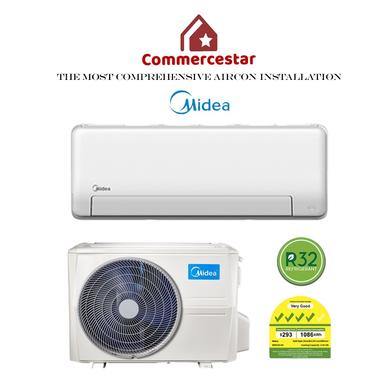 MIDEA INVERTER ALL EASY PRO R32 SYSTEM 1 (INSTALLATION INCLUDED FREE ...