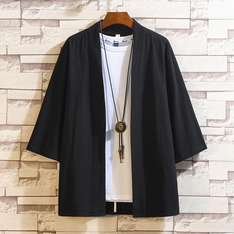 Ready Stock Chinese style men's clothing Hanfu road robe cloak Japanese ...