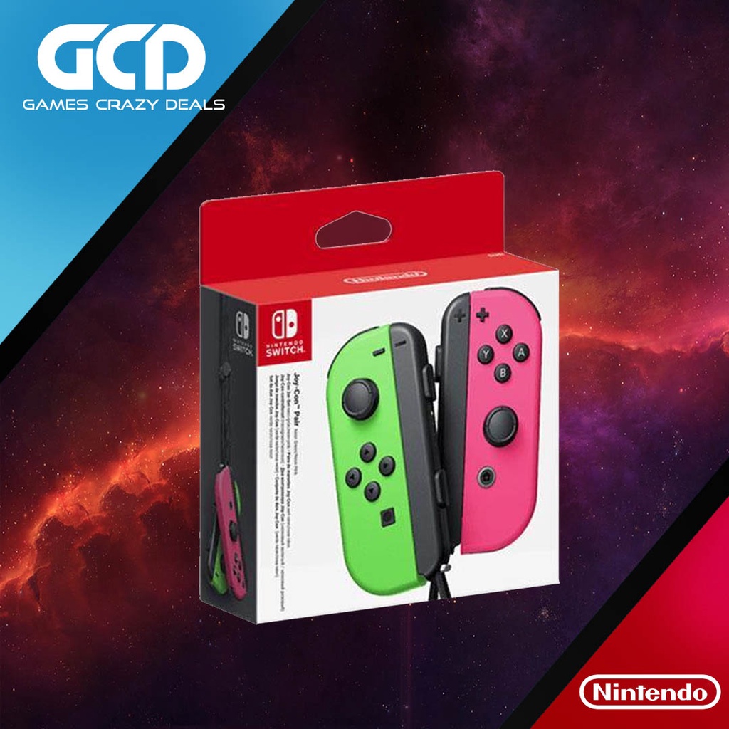 Nintendo Switch Joy-Con Controller Set - Neon Green and Neon Pink ...