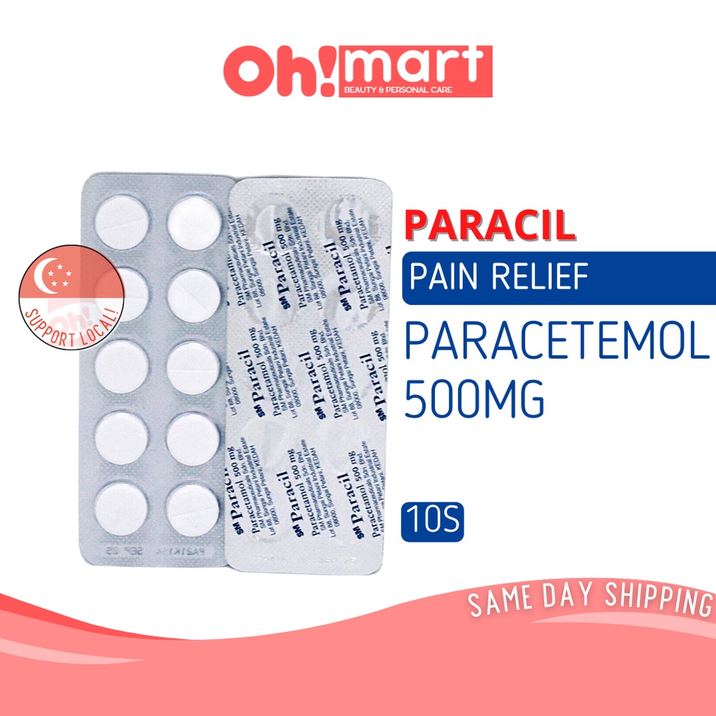Paracil Paracetemol 500mg 10s | Shopee Singapore