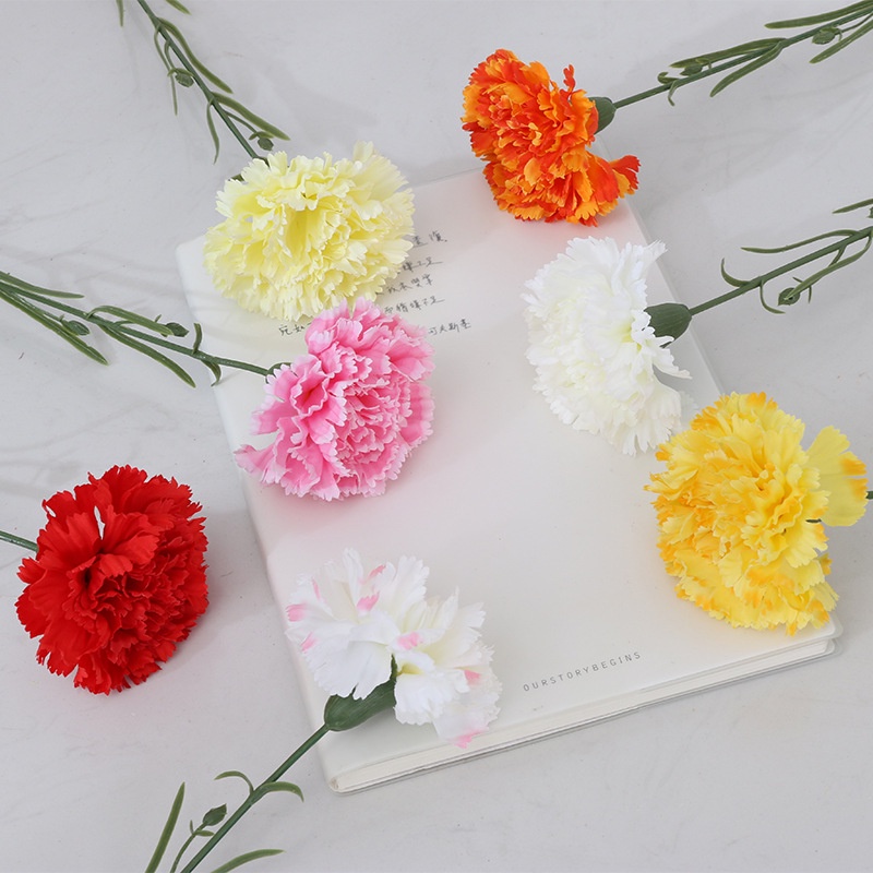 1 pcs Artificial Flower Carnations Mother's Day Gift Preserved Flower ...