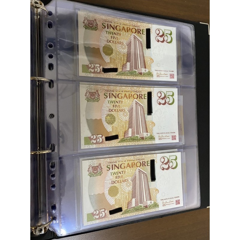 [5 Packs set] 3-slot Ultra Clear Refill for Currency Money Album ...