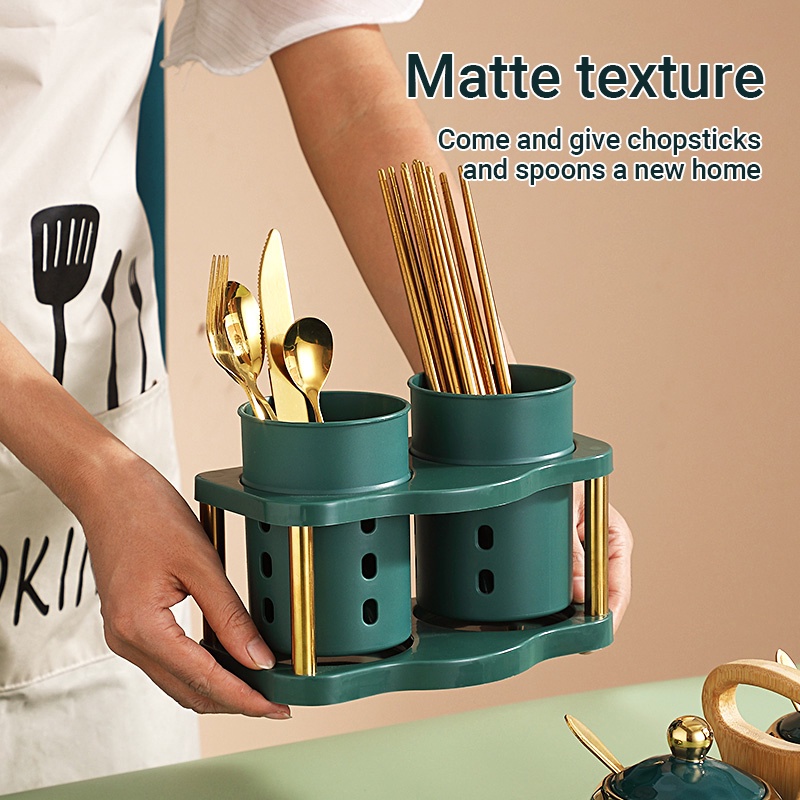Kitchen Chopsticks Storage Box Fork Spoon Cutlery Holder Organizer ...