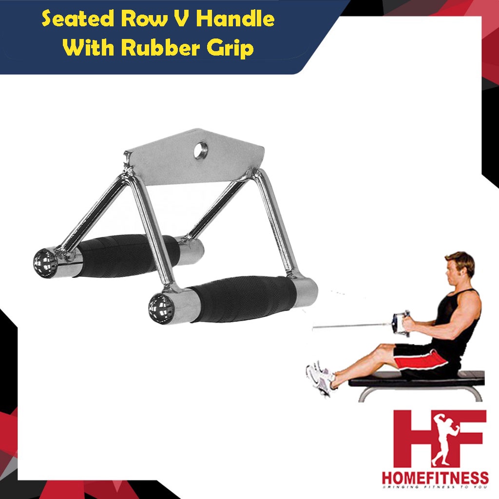 Seated Row V Handle With Rubber Grip | Shopee Singapore