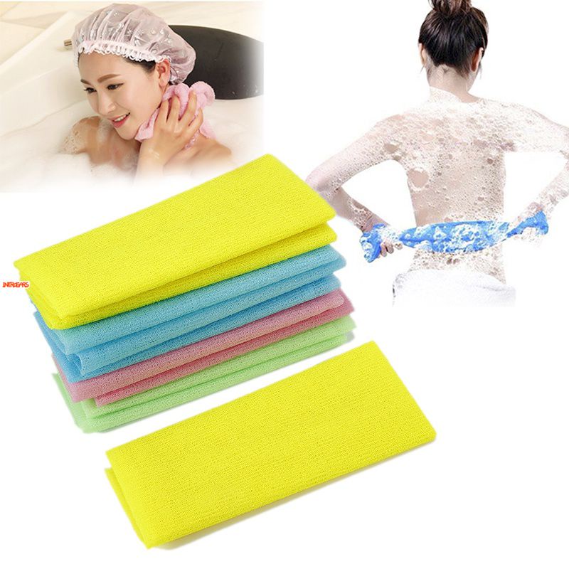 INTR Bath Sponge Towel Cleansing Wash Scrub Towel Nylon Mesh Body ...
