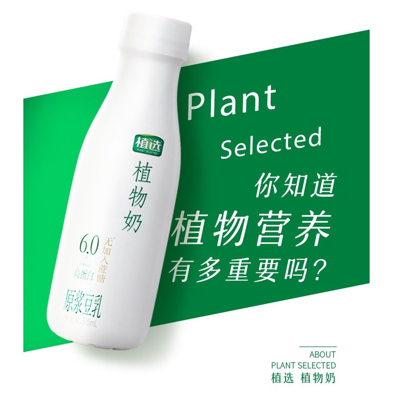 Yili Plant Selected Plant Milk Original Soy Milk (CTN) 伊利精选植物奶原浆豆乳 (箱) 315ml x 10 | Shopee Singapore
