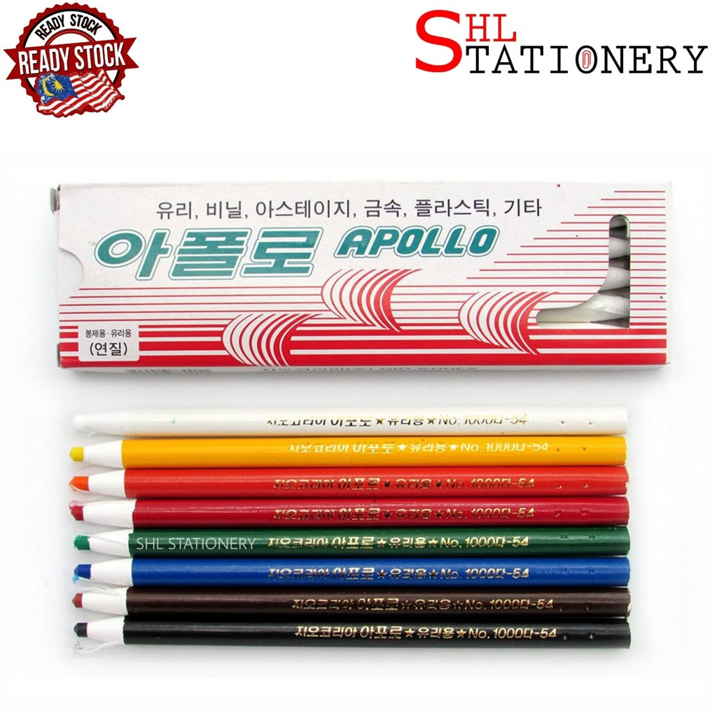APOLLO/RINGO Peel-off Dermatograph / Chinagraph Oil-Based Pencils ...