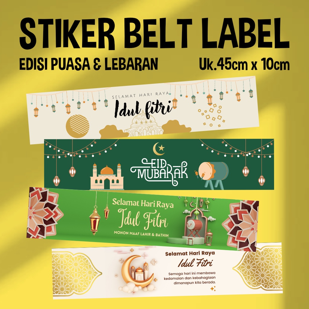 Sticker / PAPER / LABEL BELT PAPER (IDUL FITRI / RAMADHAN EDITION) | 45 ...