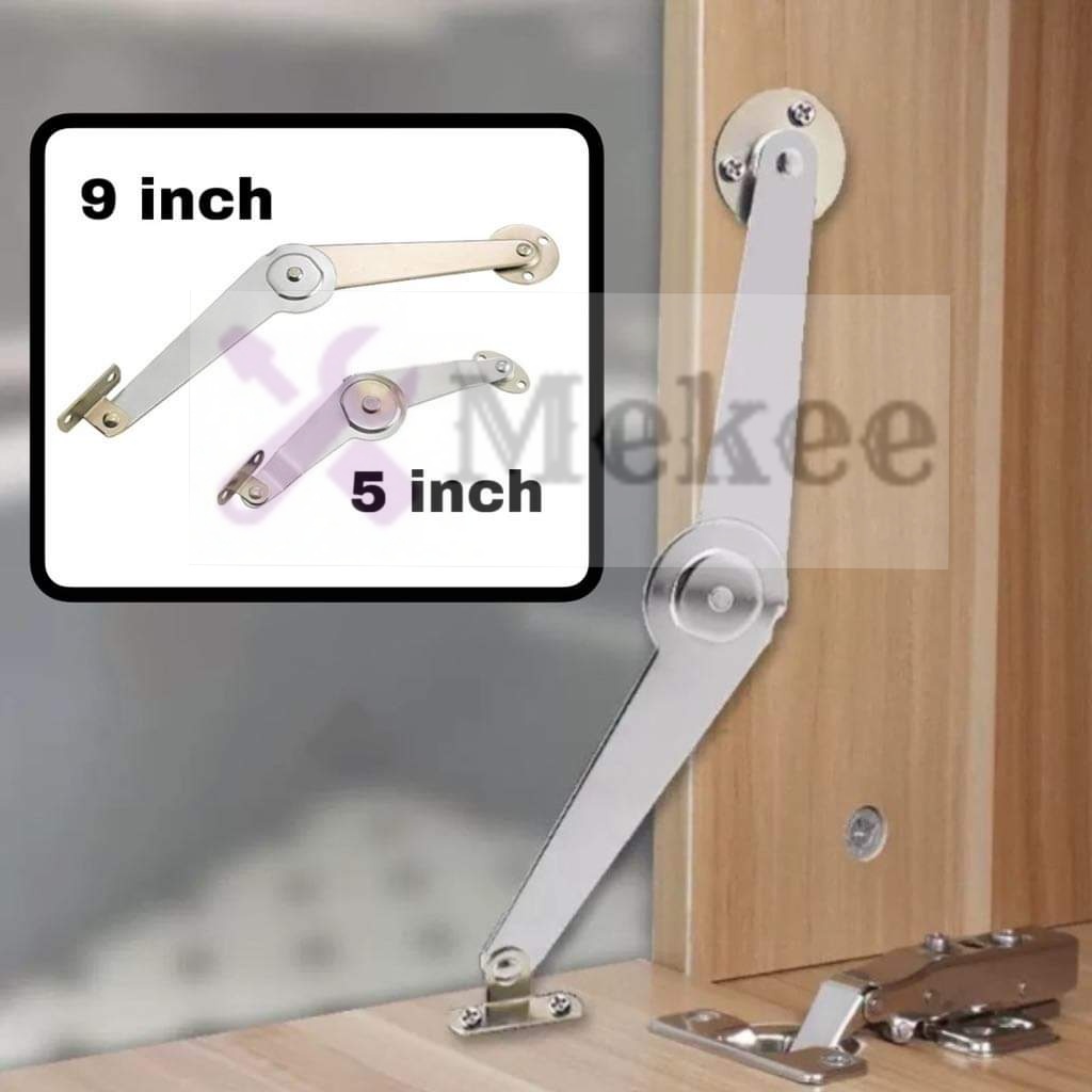 Flip open (1 left & 1 right) down door stay furniture cabinet hinge ...