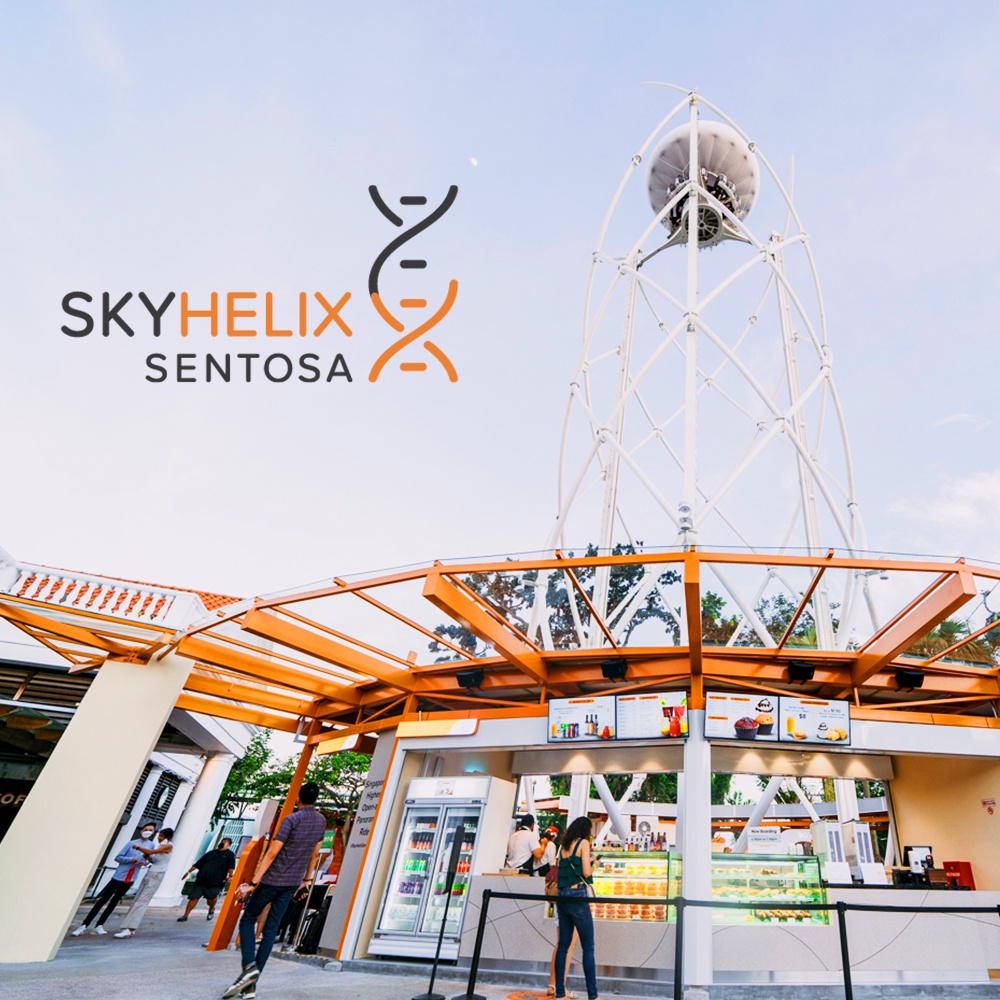 New! SkyHelix Sentosa (Open-dated) 360° views open-air panoramic ride ...