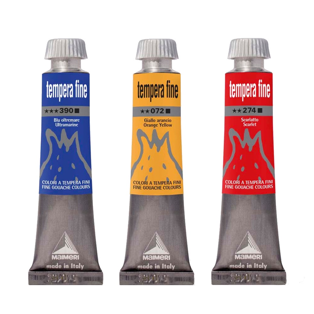 Maimeri 20ml Gouache Tempera Fine Paints (27 colours in this range ...