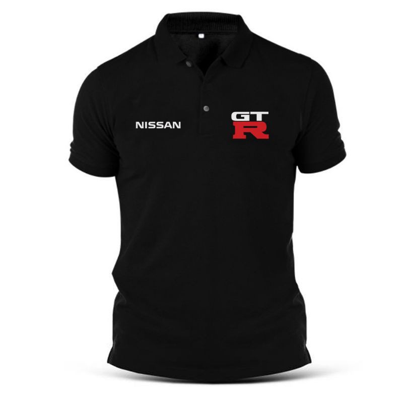 GTR POLO COLLAR T-SHIRT WITH LOGO PRINT POLYFLEX SCREEN PRINTING ...