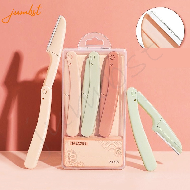 3PCS Women Eyebrow Razor Face Eye Brow Trimmer Blade Shaver | Shopee ...