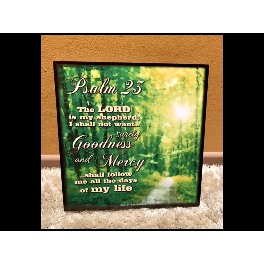 Psalm 23 poster frame : The Lord is my Shepherd : Christian Gifts ...