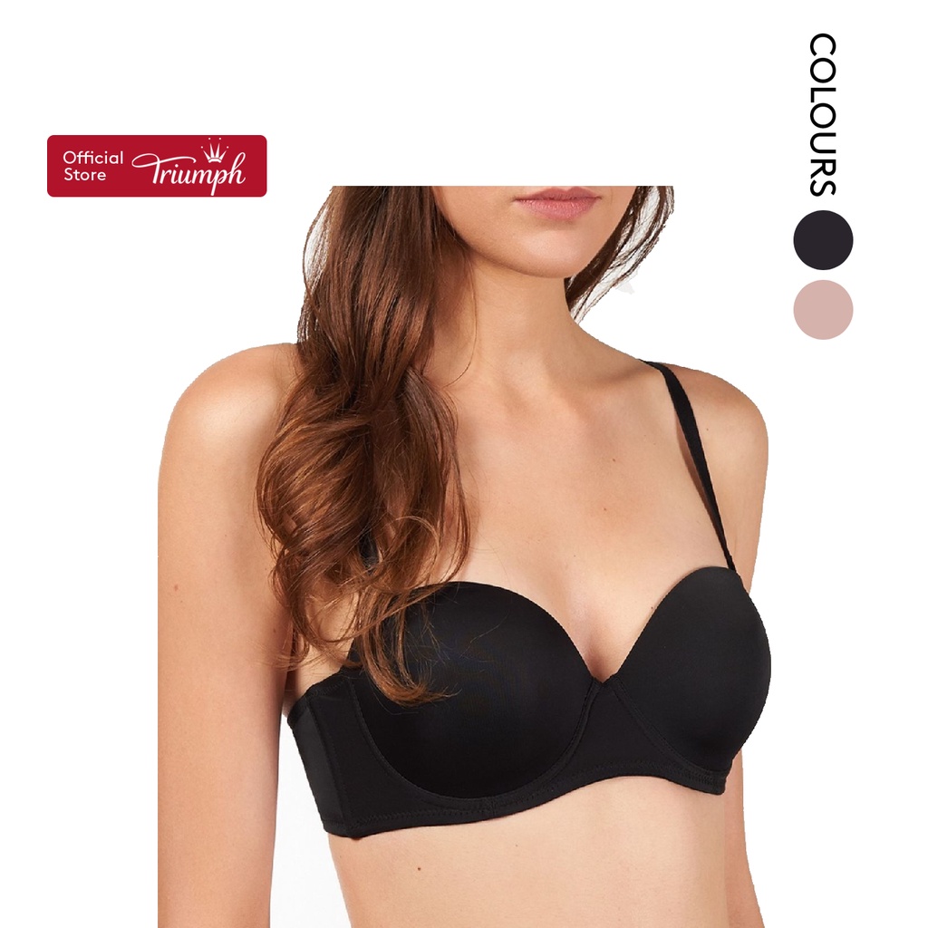 Triumph Simply Everyday Basic Wired Push Up Bra With Detachable Straps 10188663 | Shopee Singapore