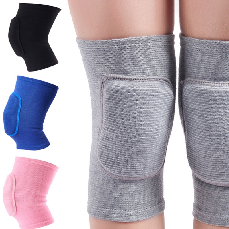 Sports Compression Knee Pads Elastic Knee Protector Thickened Sponge ...