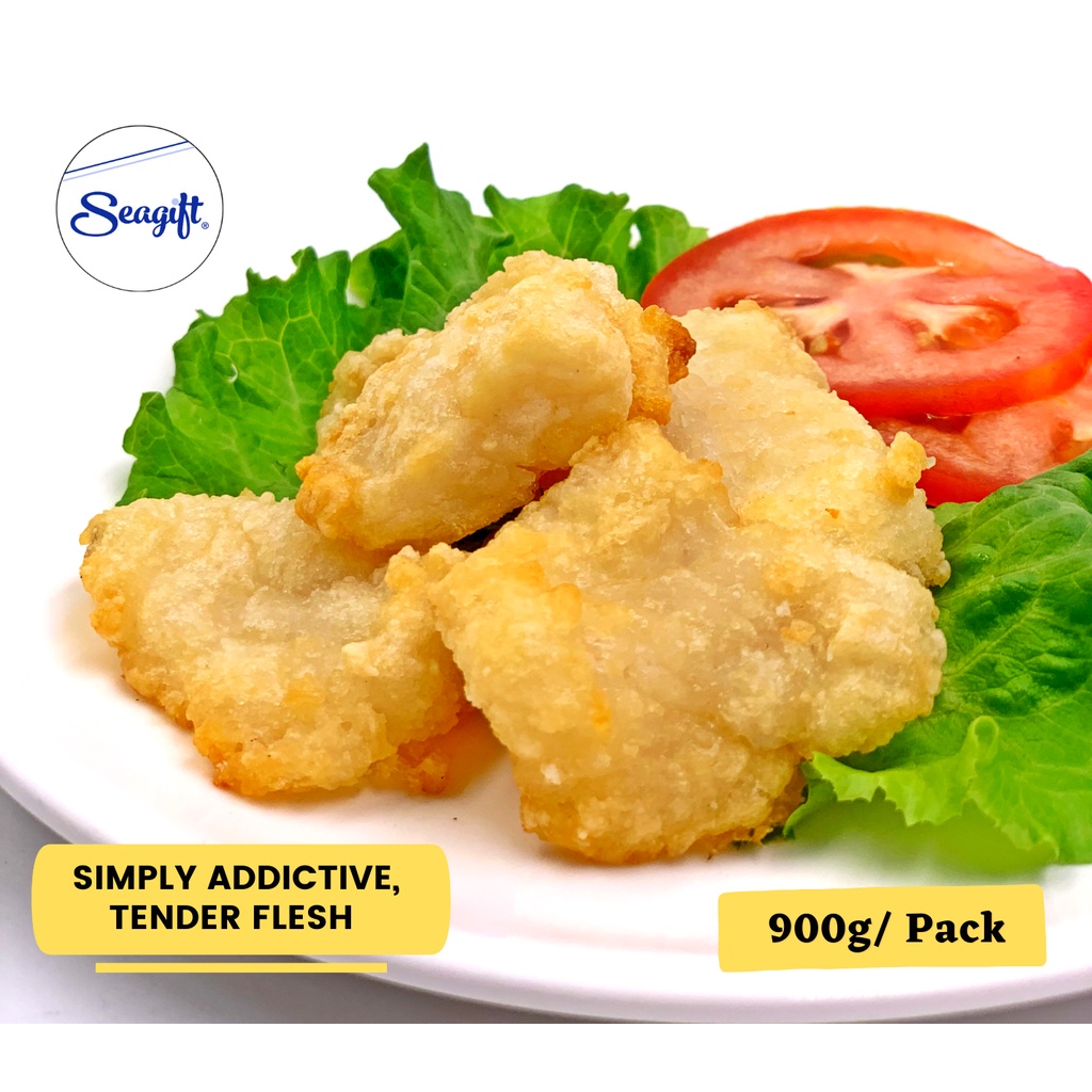 Bite-sized Par-fried fish Ready to cook (Frozen) 炸鱼片 900g | Shopee ...