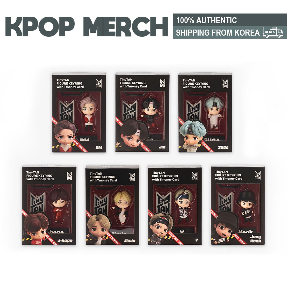 BTS - TinyTan Figure Keyring with T-money | Shopee Singapore