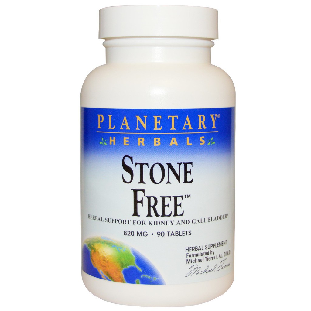 Planetary Herbals, Stone Free, 820 mg, 90 Tablets - gallbladder, kidney ...