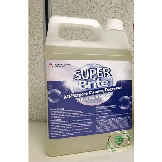 KWIK - SUPER Brite All Purpose Cleaner/Degreaser [Food Safe & Non-Toxic ...