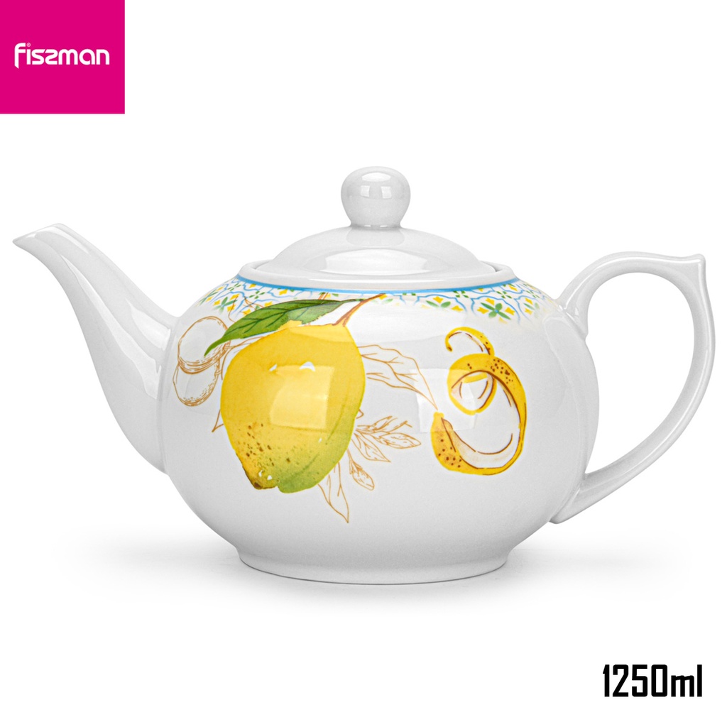 Fissman CAPRI Porcelain Tea Pot, 1250ml Teapot (6299) | Shopee Singapore