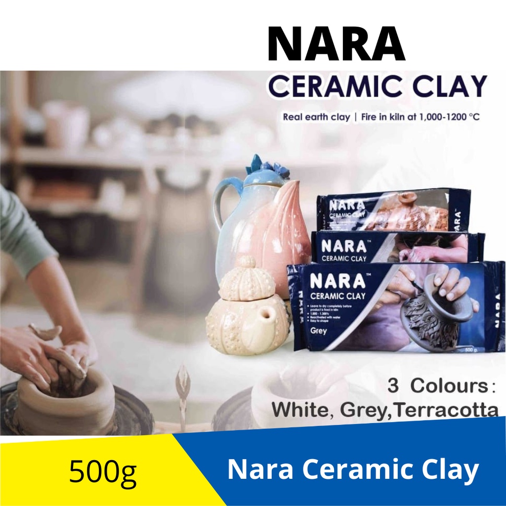 Nara Pottery Ceramic Clay - 500g (WHITE) | Shopee Singapore