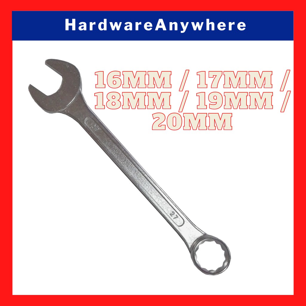 Combination wrench ( 16mm / 17mm / 18mm / 19mm / 20mm ) | Shopee Singapore