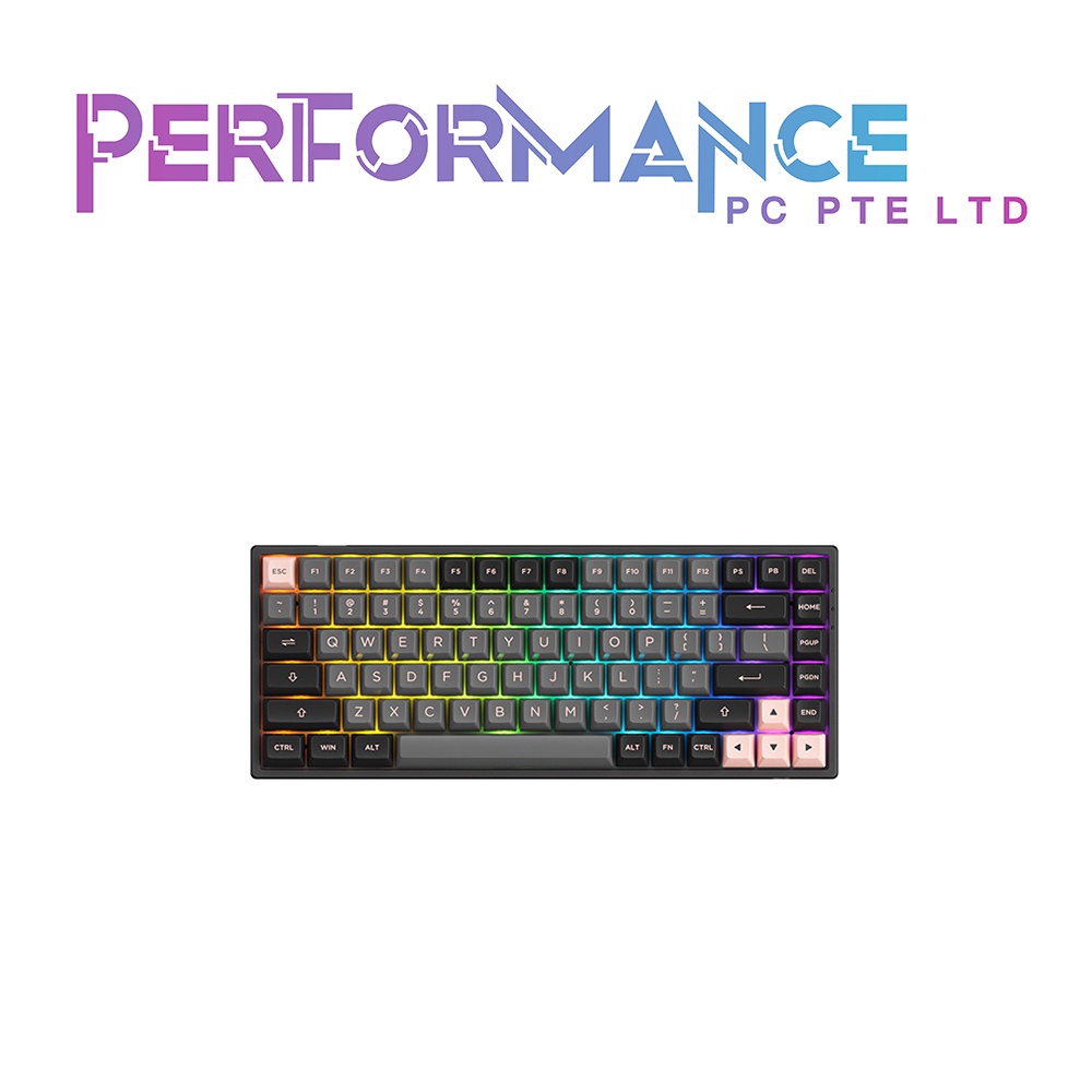 AKKO Keyboard 3084B Wireless - Black & Pink (Jelly Pink Linear)/(Jelly ...