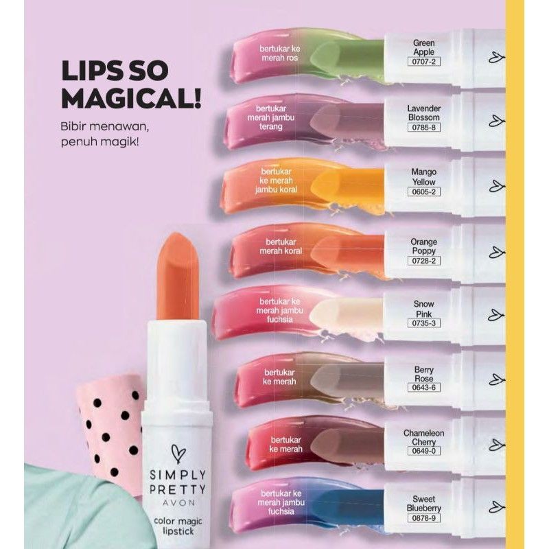 Avon Simply Pretty Color Magic Lipstick 4g | Shopee Singapore