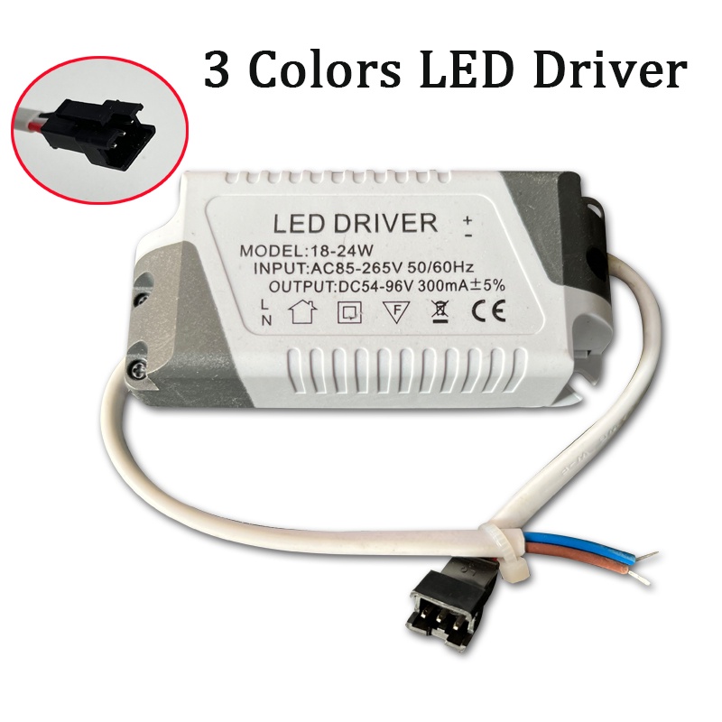 3 Colors LED Driver 18-24W 12-18W 8-12W 4-7W 3-5W (3 pin) Transformer for Tri-color Downlight ...