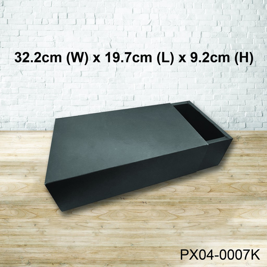 32.2x19.7x9.2 Black Box | Black Kraft Box | Slide in Black Box | Small ...