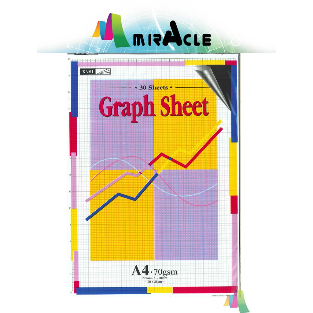 GRAPH PAPER A4 70G 30 Sheets (GRAPH + SINGLE LINE) | Shopee Singapore