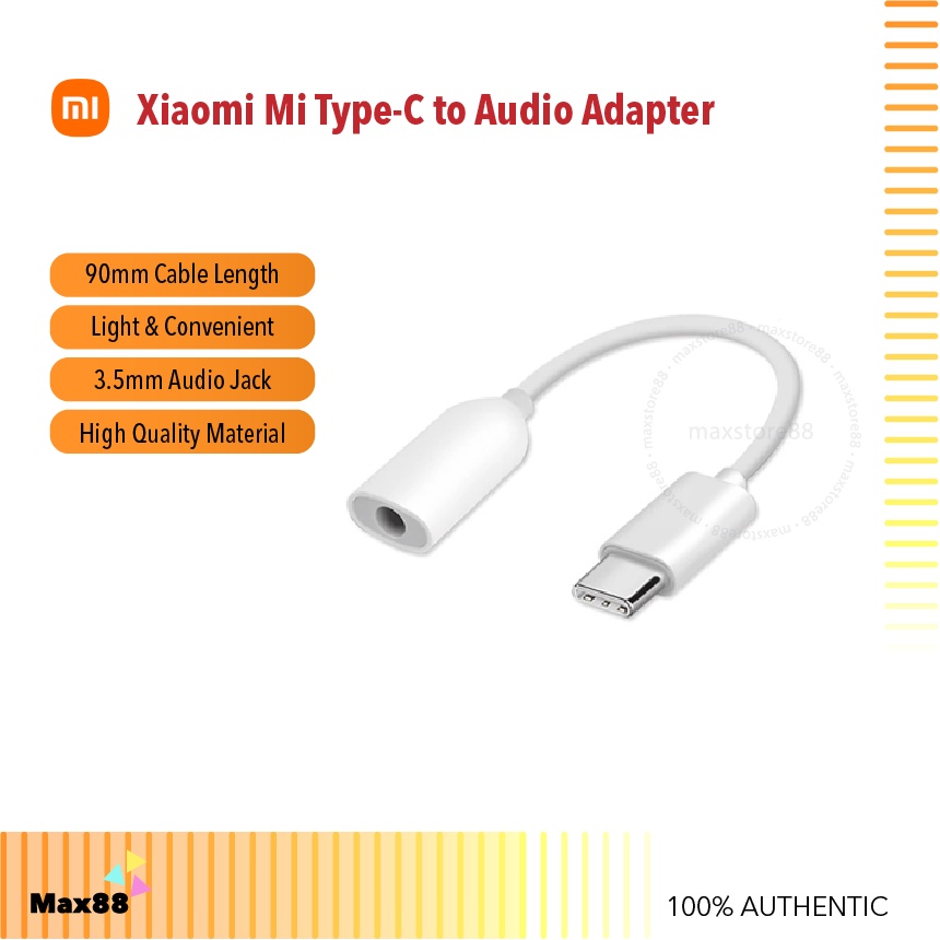 Xiaomi Type-C to Audio USB-C to 3.5mm Jack Converter Cable 90mm ...