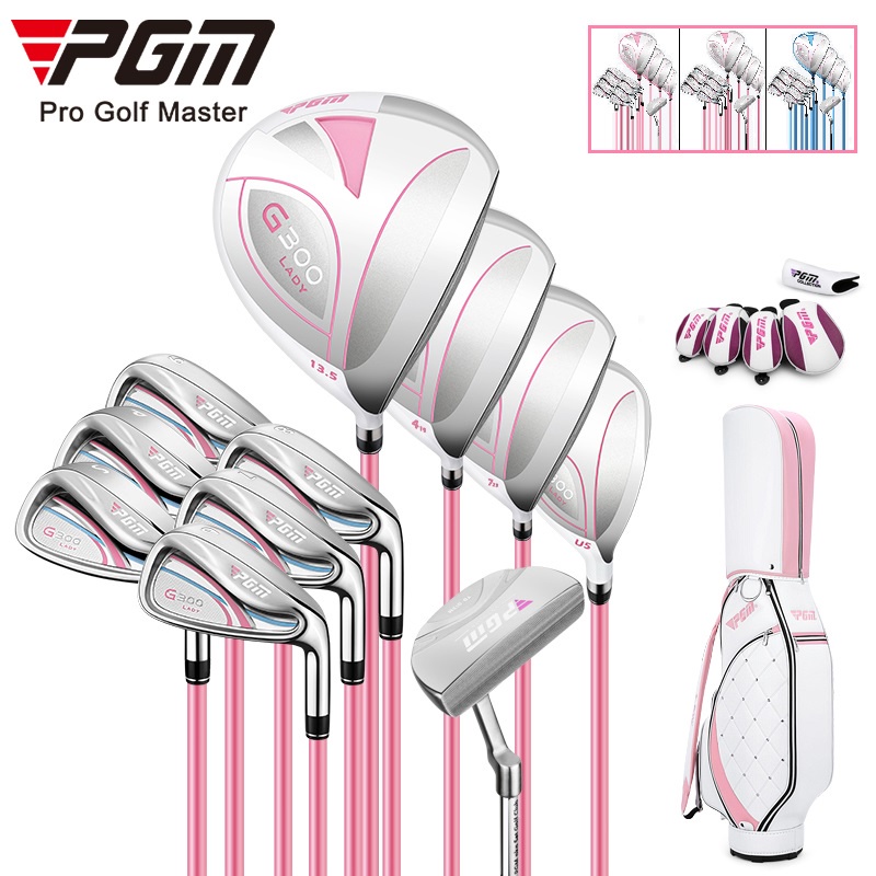 PGM G300 women right handed golf set 4/11pcs clubs with golf bag for beginner advanced golfer ...