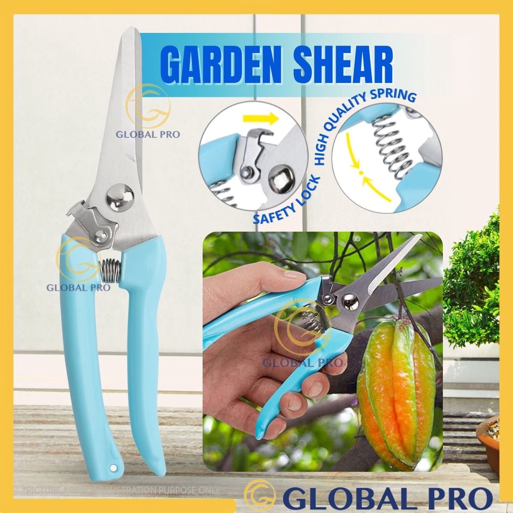 8" Pruning Shear Straight Blade Pruner Garden Tool Bonsai Flower ...