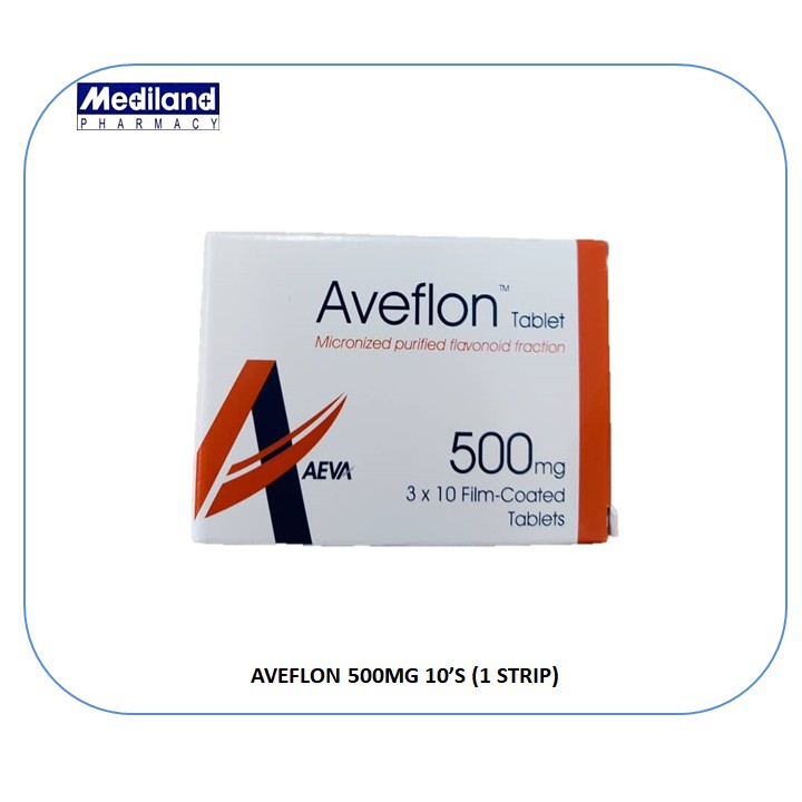 AVEFLON 3X10'S TABLET (DAFLON/HEMORROID/PILES/BUASIR) | Shopee Singapore