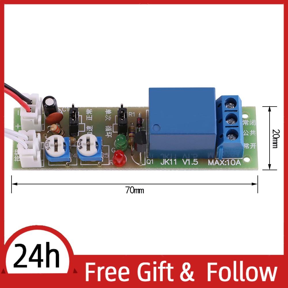 [Ready Stock] 1pc Adjustable Cycle Timer Delay On/Off Switch Relay Module | Shopee Singapore