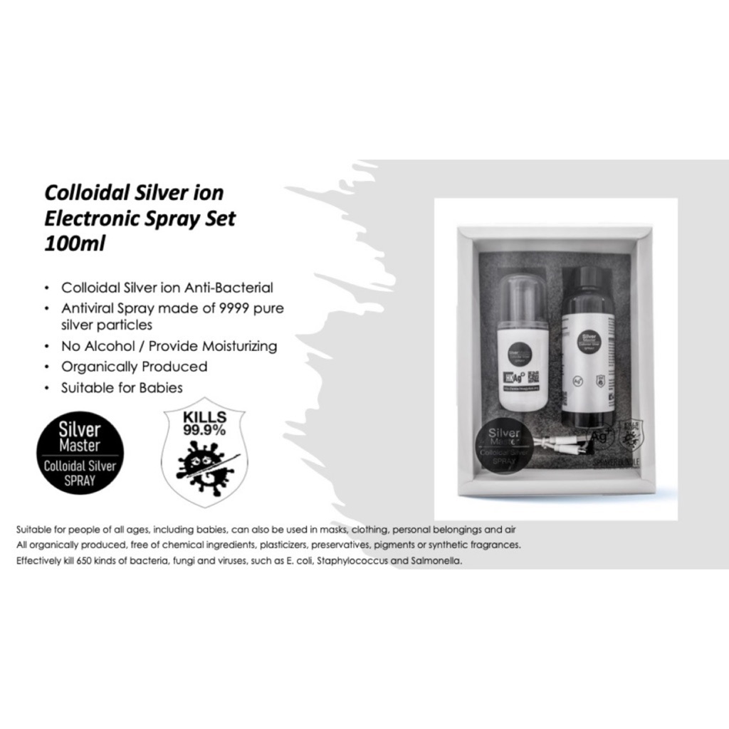 Silver Master Ion Antibacterial Liquid Spray | Shopee Singapore