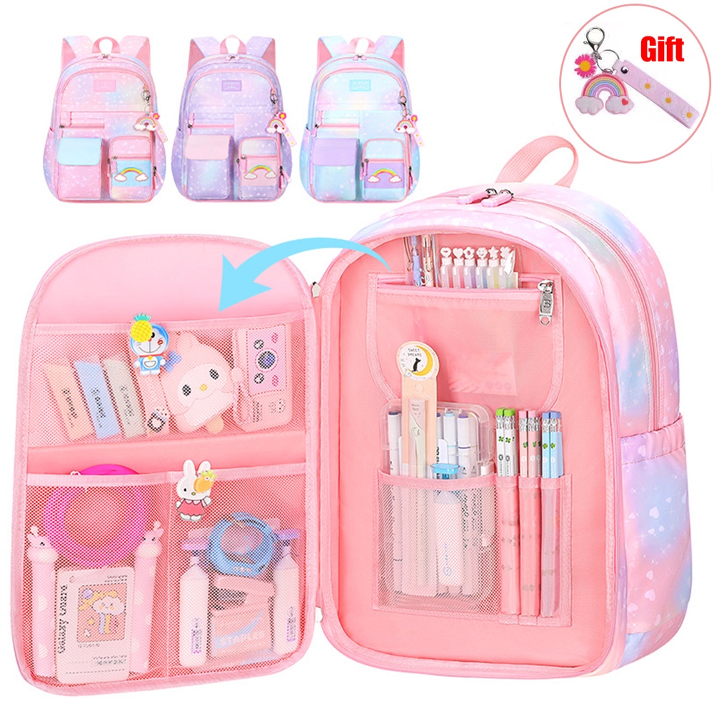 New Primary School Backpack Cute Colorful Bags for Girls Princess ...
