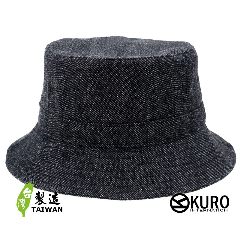 KURO-SHOP Made In Taiwan Denim Black Striped Cotton Bucket Hat (Can ...
