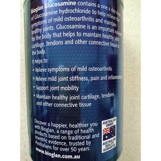 Bioglan Glucosamine 1500mg 200 Tablets Feb 2025 - Cartilage, tendons ...