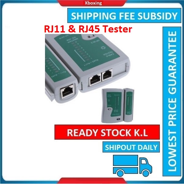 RJ45 RJ11 Cat5e Cat6 Network Cable Tester Cat 5 Cat 5e Cat 6 | Shopee ...