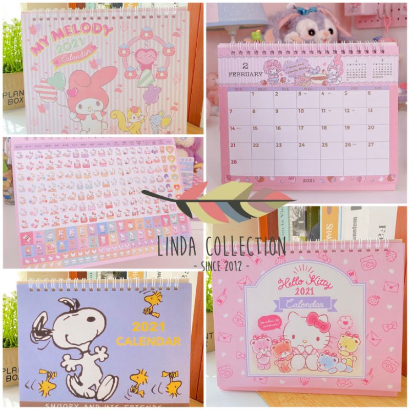 2021 Calendar, Hello Kitty Calendar, Character Calendar, 2021 Calendar ...