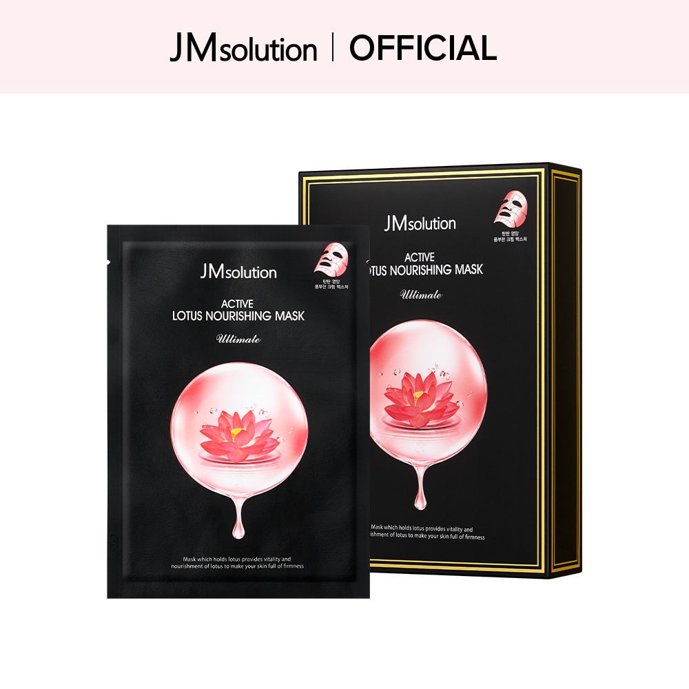 [JMsolution] active lotus nourishing mask ultimate (10 sheets) | Shopee ...