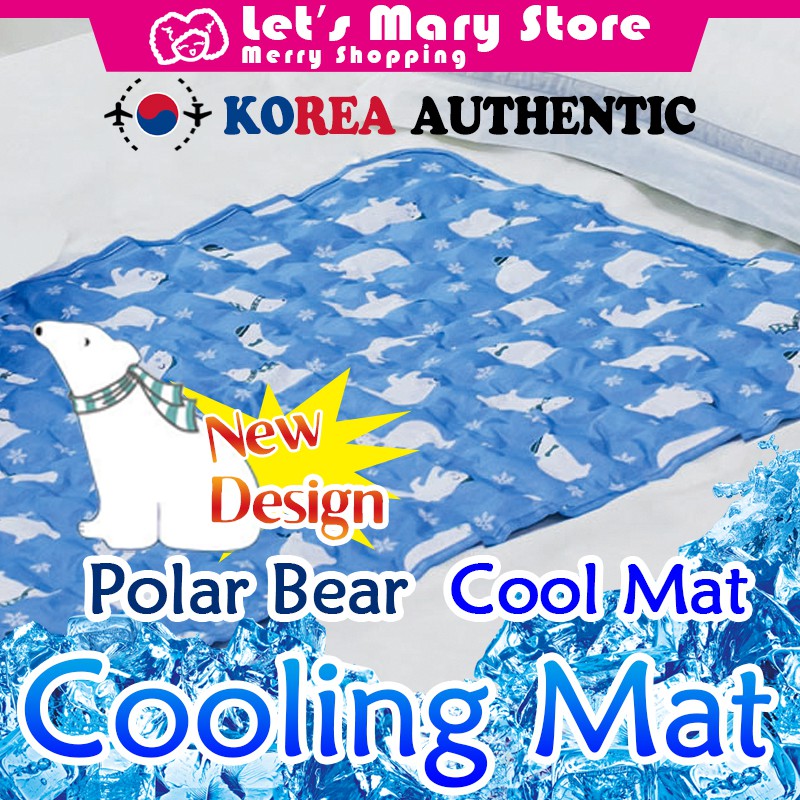 Polar Bear Cooling Mat ★ Korea Authentic / Let's Mary Store | Shopee ...