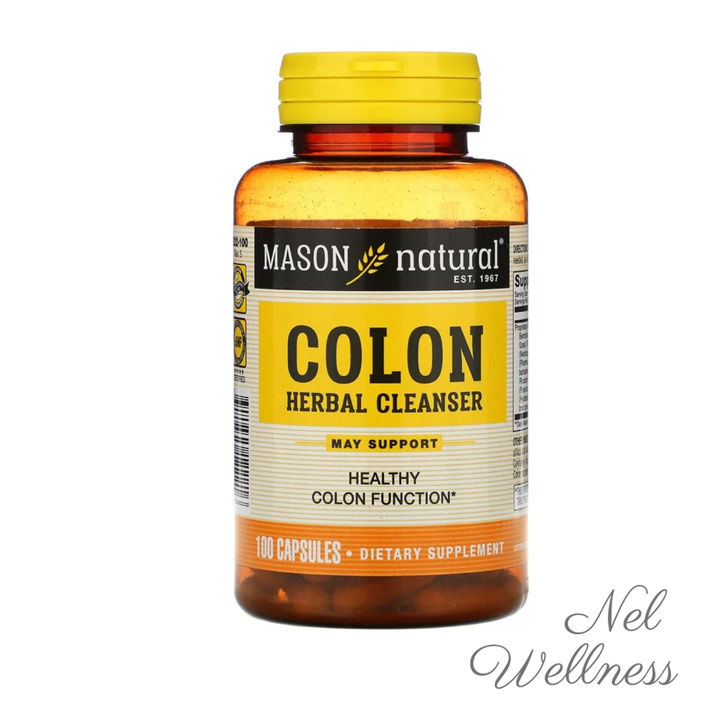 [Detox Supplement] Mason Natural Colon Herbal Cleanser 100 Capsules ...