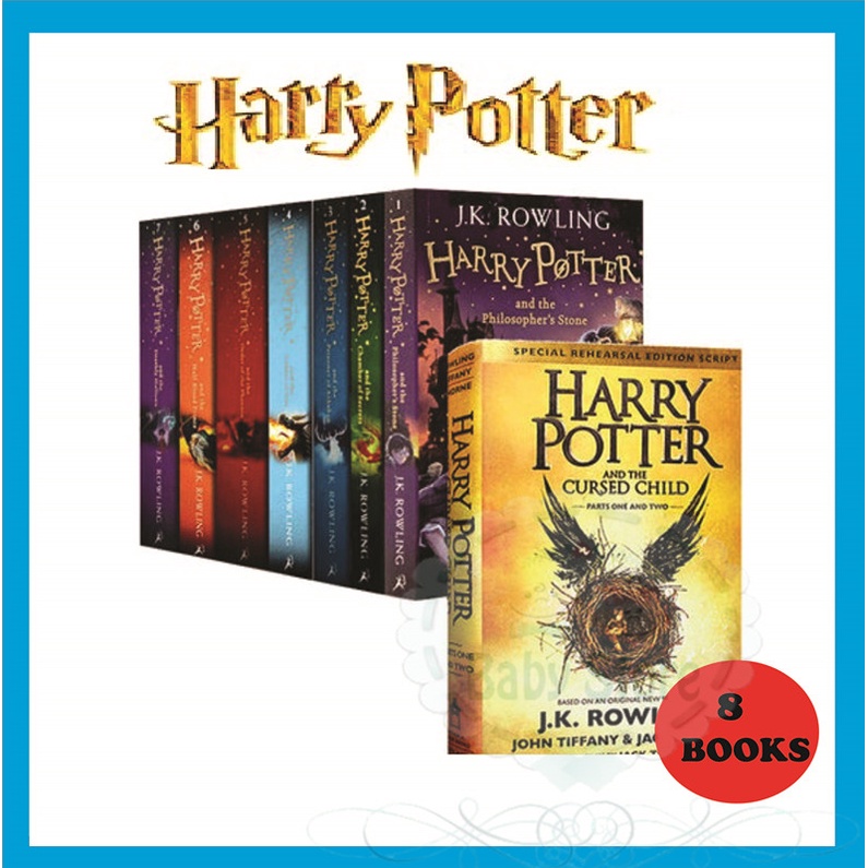 Harry Potter Book Collection UK edition (8 books with slip case ...